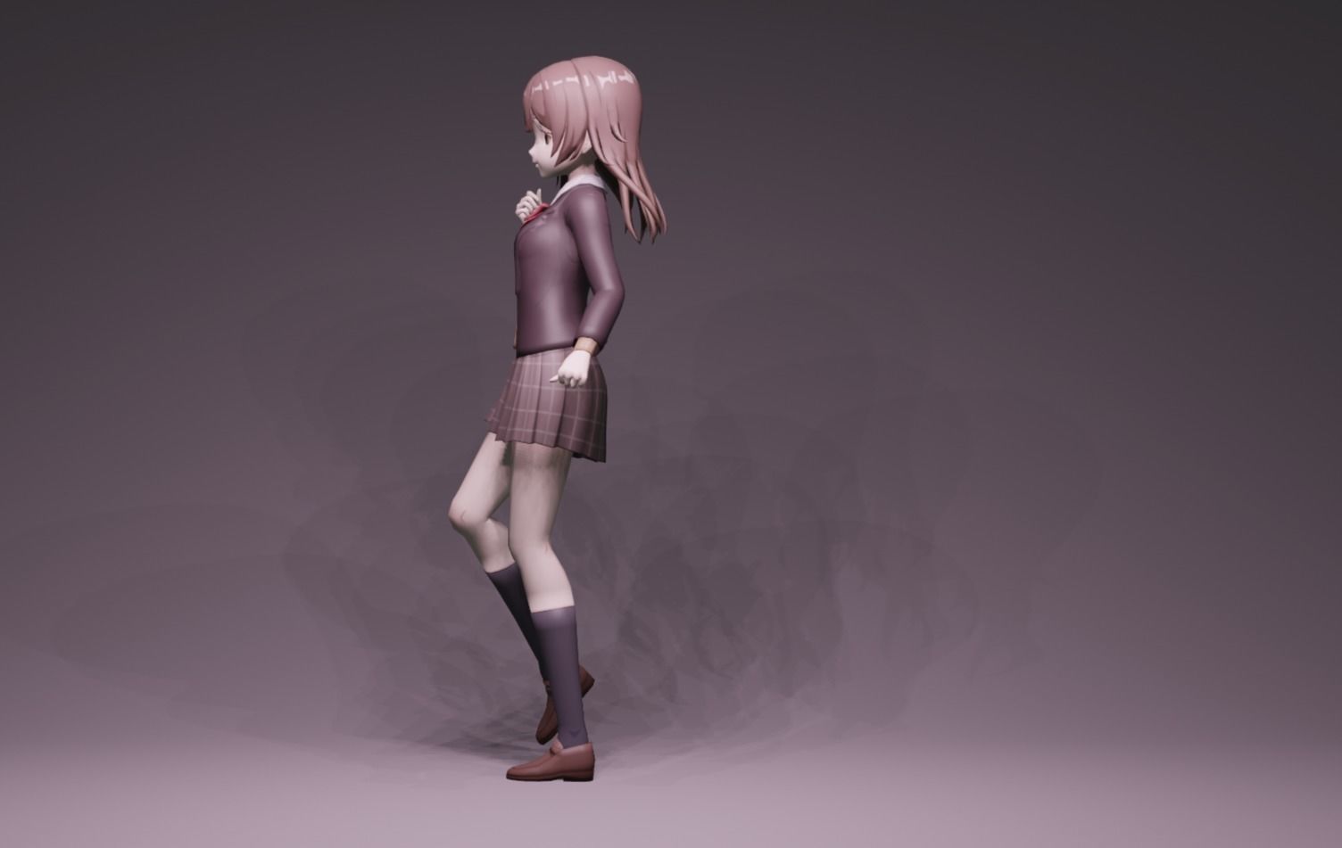 Anime Character - SMB Sayu 3D model | CGTrader