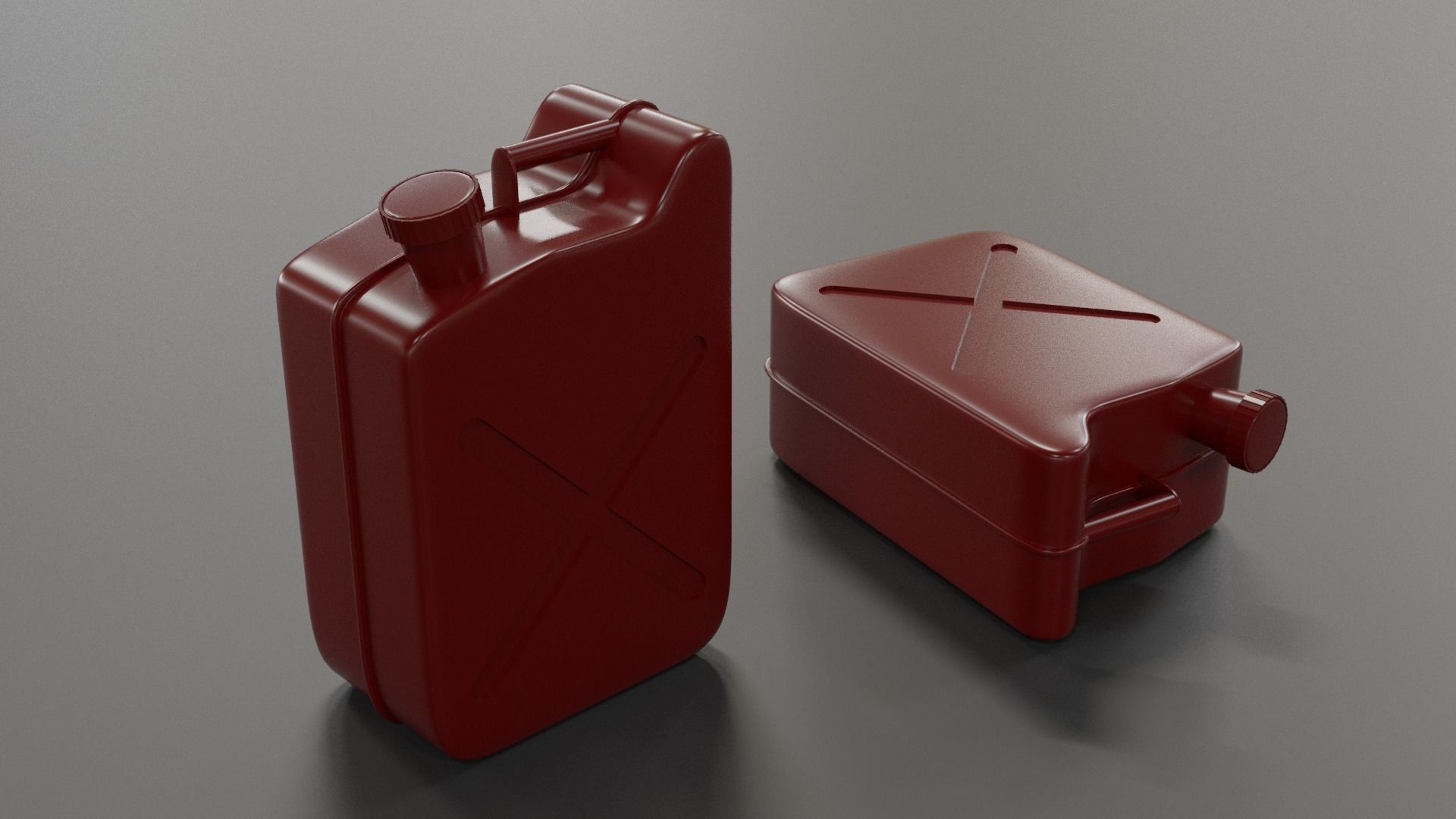 Red Jerry Can free 3D model | CGTrader