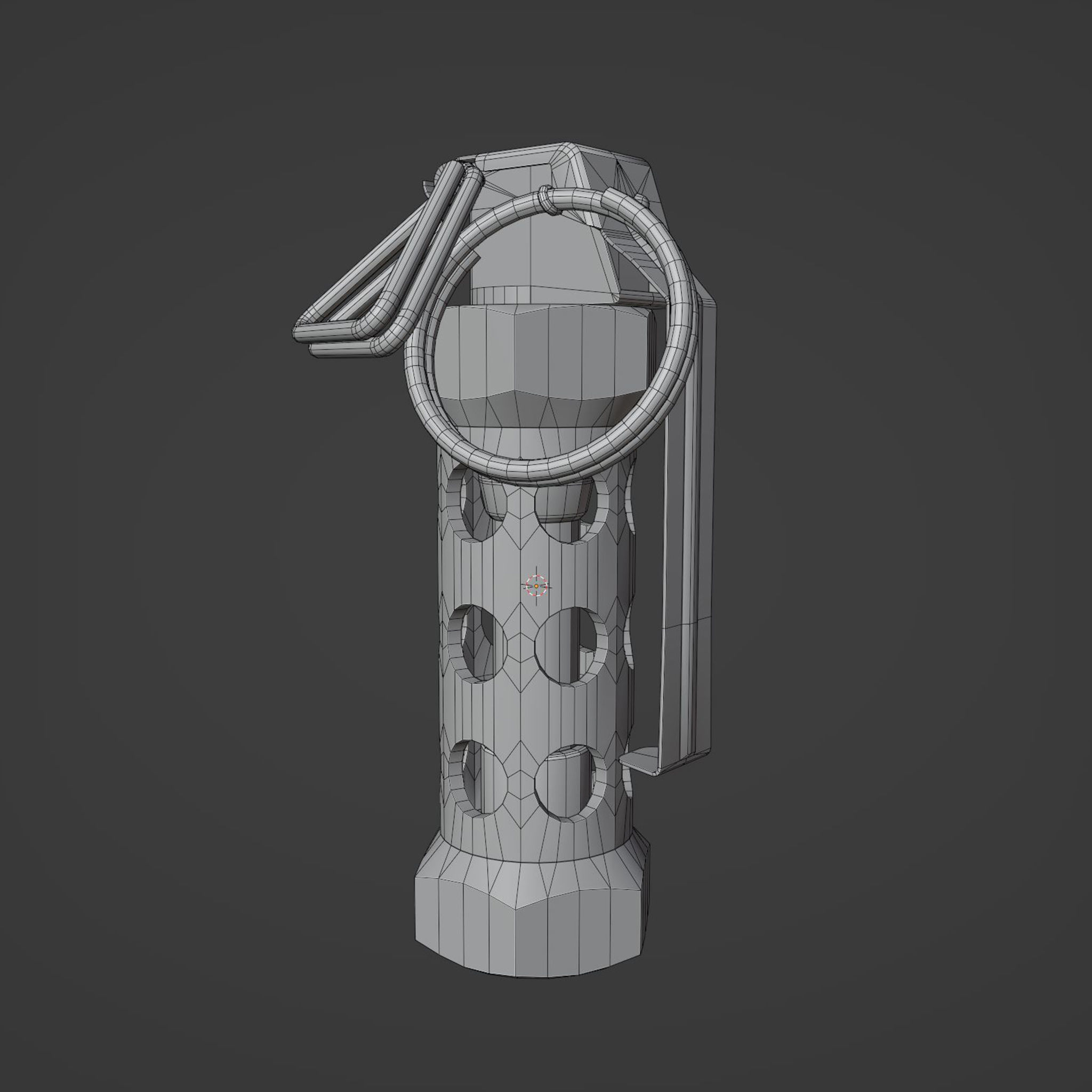 3D model flashbang grenade asset PBR Low-poly and High-poly 3D model VR ...
