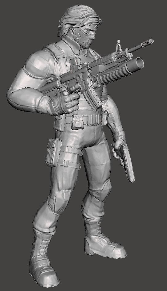 Winter Soldier 3D Model for 3D Printing - STL 3D model 3D printable ...