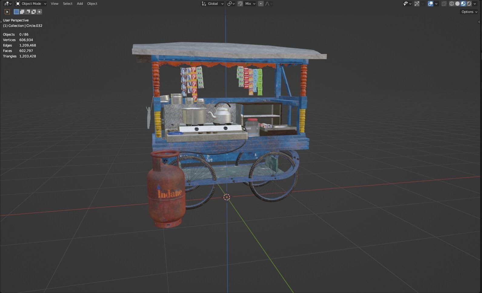 Tea shop free 3D model | CGTrader