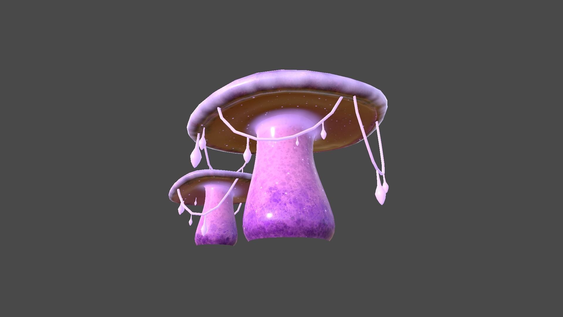 3D model Fantasy Mushroom C06 Purple - Scene Backdrop Design VR / AR ...