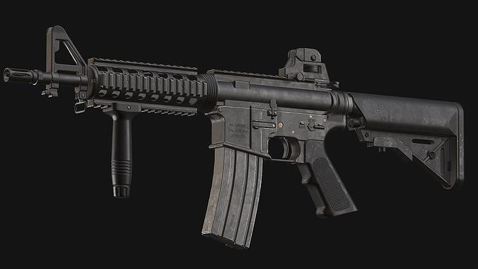 3D model MK18 Mod 0 - M4 CARBINE VR / AR / low-poly | CGTrader