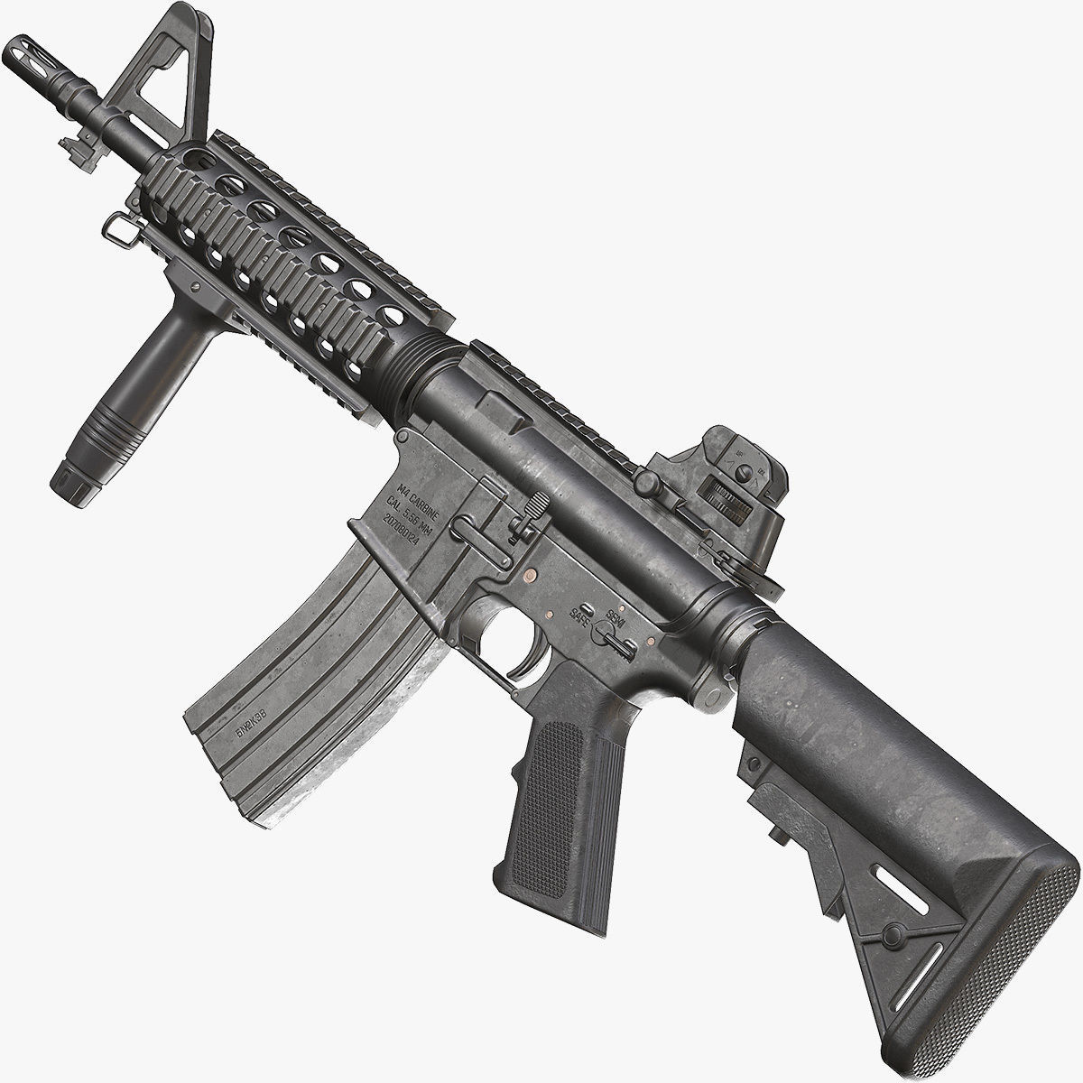 3D model MK18 Mod 0 - M4 CARBINE VR / AR / low-poly | CGTrader