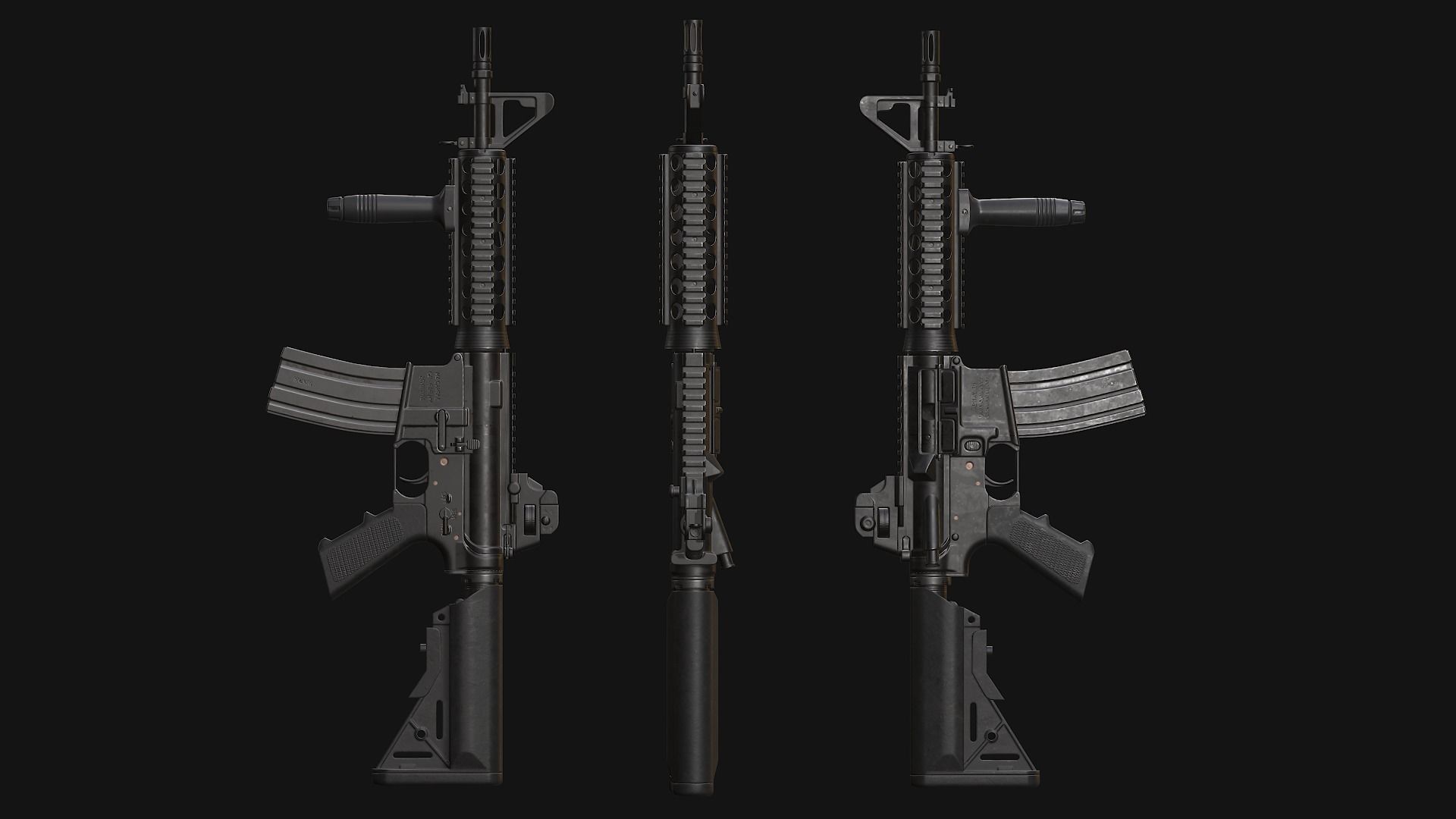 3D model MK18 Mod 0 - M4 CARBINE VR / AR / low-poly | CGTrader