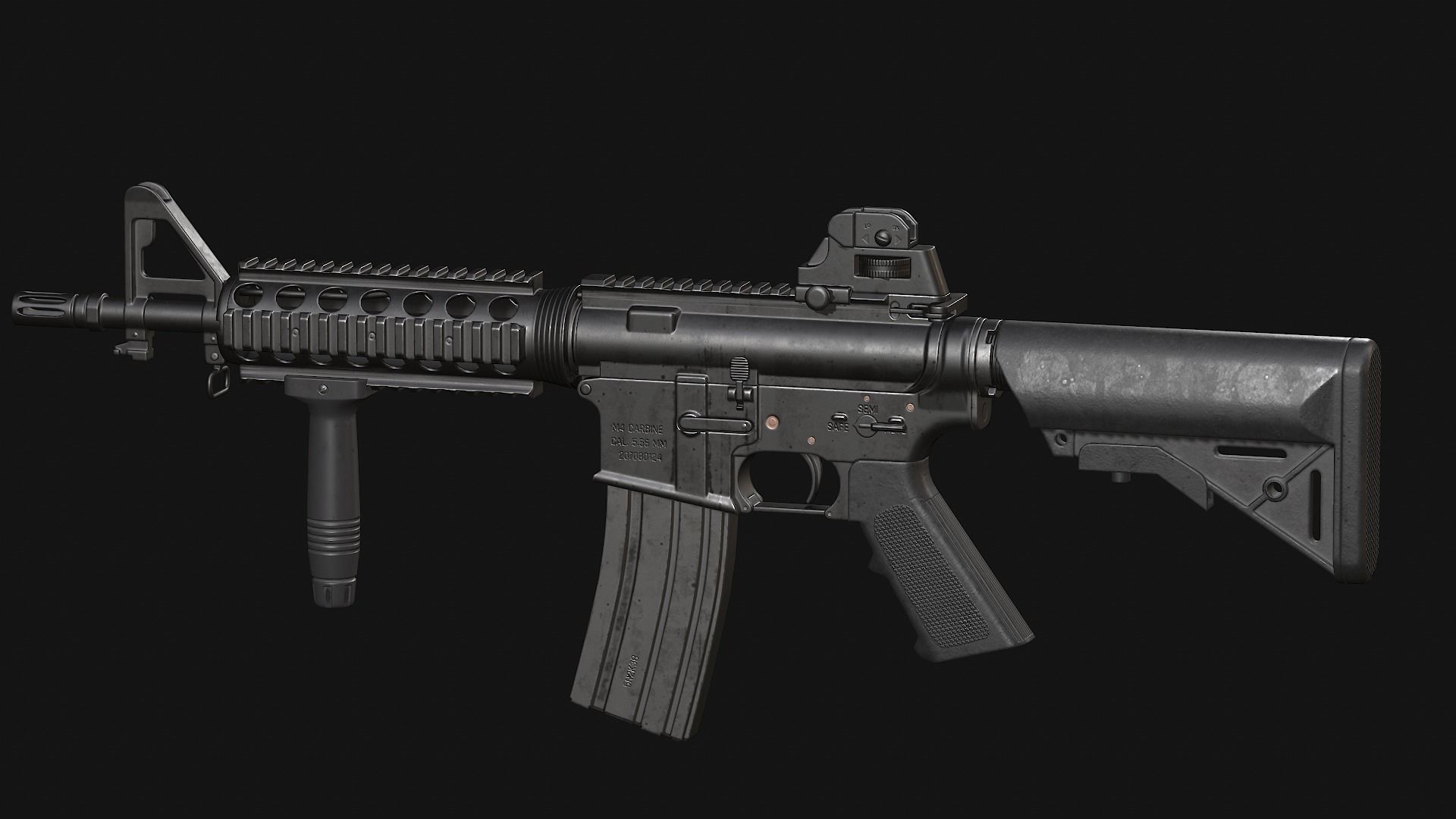 3D model MK18 Mod 0 - M4 CARBINE VR / AR / low-poly | CGTrader