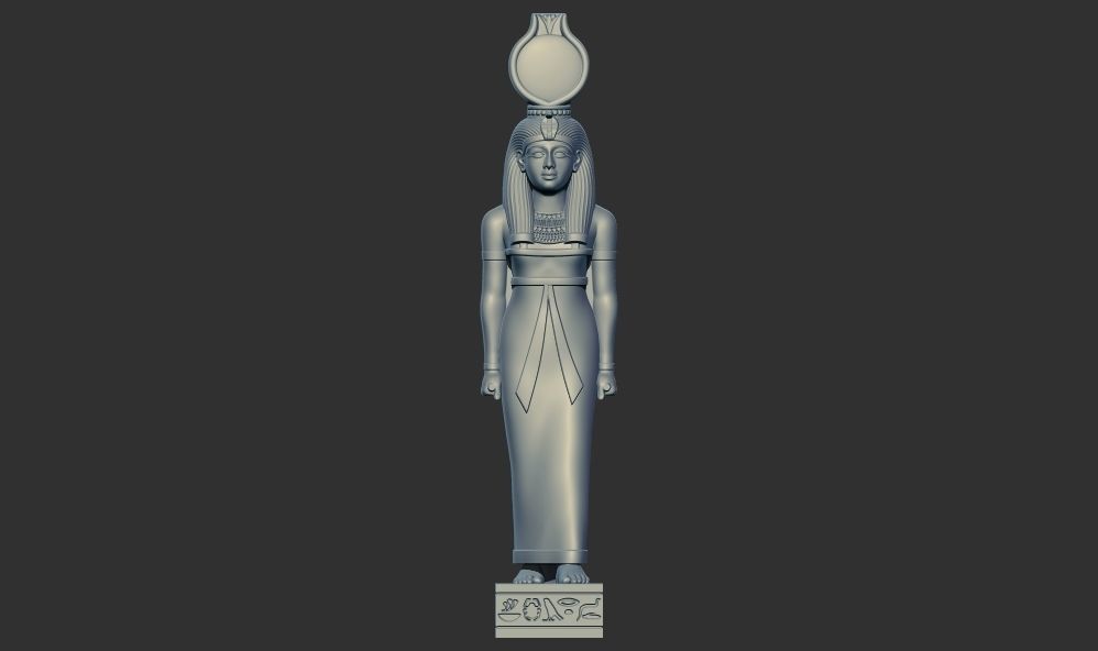 Isis statue goddess of healing and magic 3D printable model 3D model 3D ...
