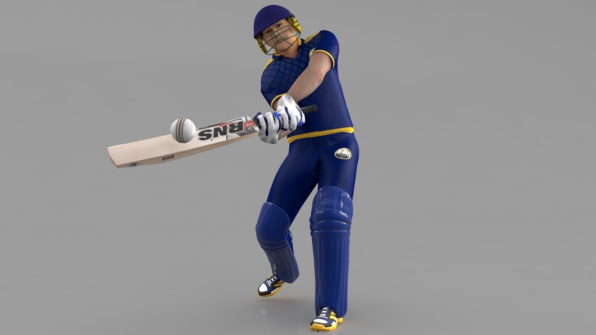 Cricket Batsman Animated 3D model animated | CGTrader