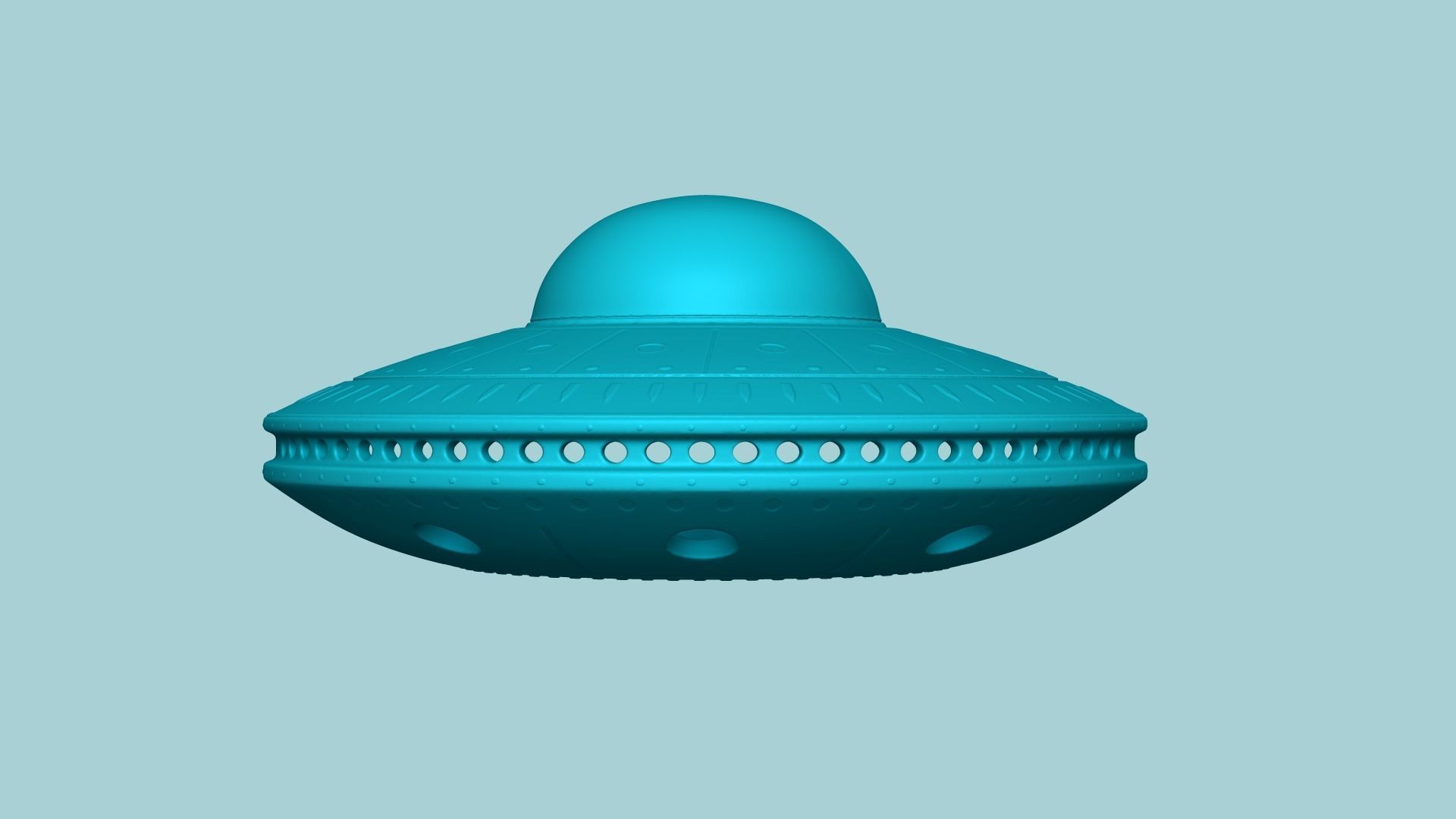 Alien UFO Wall Light Spaceship - Creative STL 3D model 3D printable ...