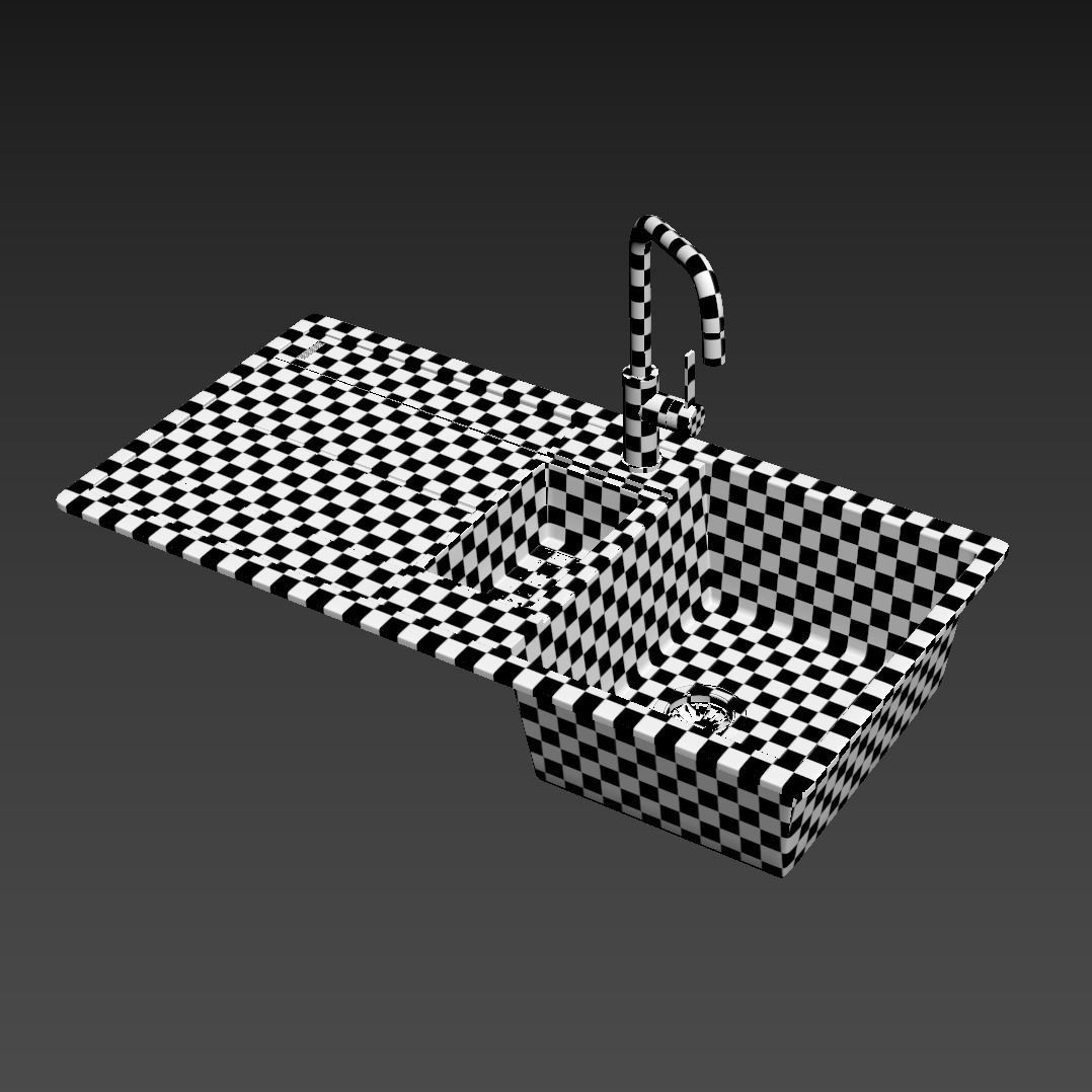 Sink Bianco Metra 6 with Jandora S Faucet 3D model | CGTrader