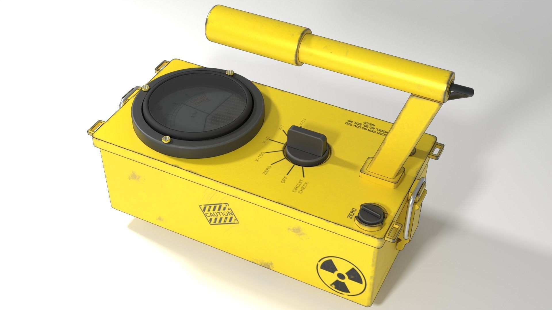 Geiger Counter Radiation Detector 3D model | CGTrader