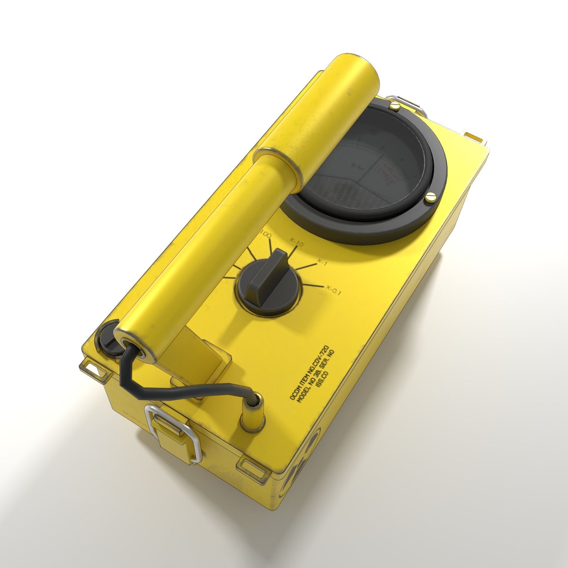 Geiger Counter Radiation Detector 3D model | CGTrader