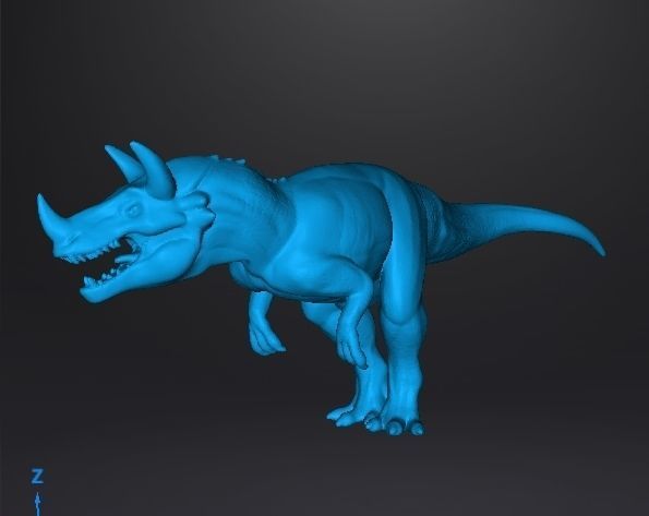 REALISTIC GREYMON T-REX FIGURE MINIATURE MODEL DINOSAUR MONSTER 3D ...