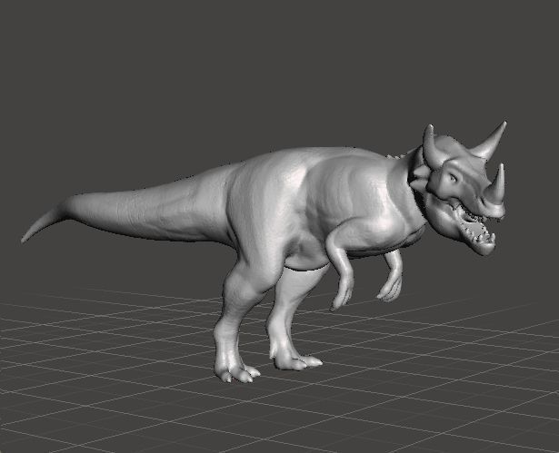REALISTIC GREYMON T-REX FIGURE MINIATURE MODEL DINOSAUR MONSTER 3D ...