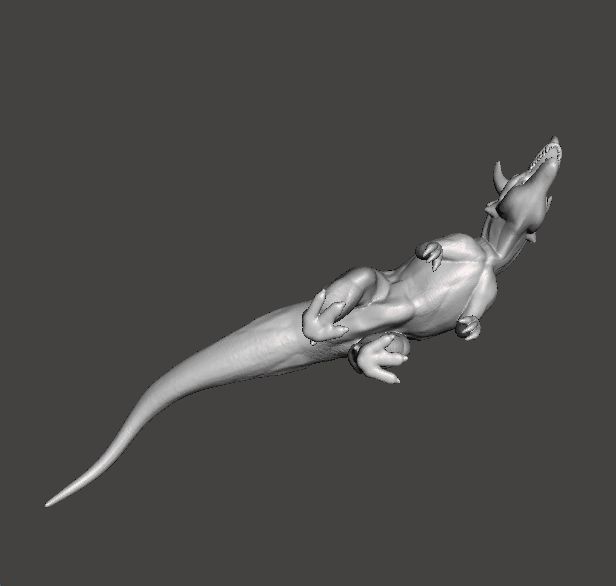 REALISTIC GREYMON T-REX FIGURE MINIATURE MODEL DINOSAUR MONSTER 3D ...