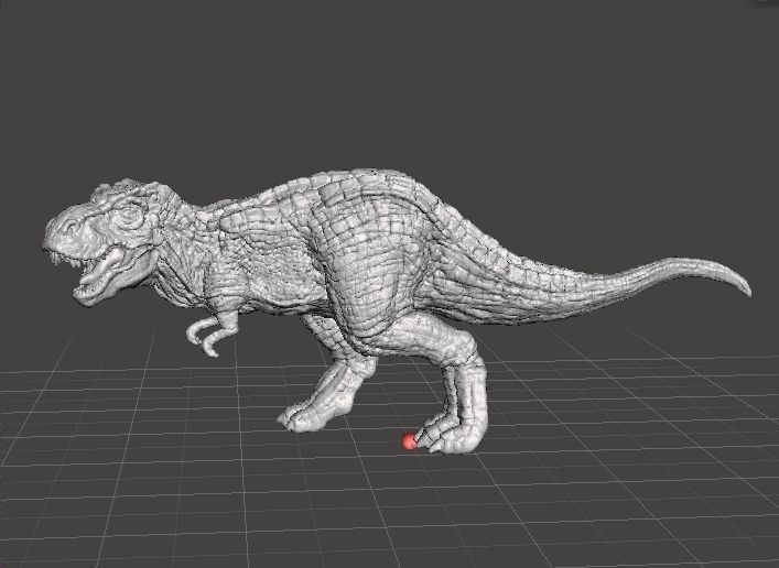 SAVAGE T-REX FIGURE MINIATURE MODEL DINOSAUR MONSTER DND RPG 3D model ...
