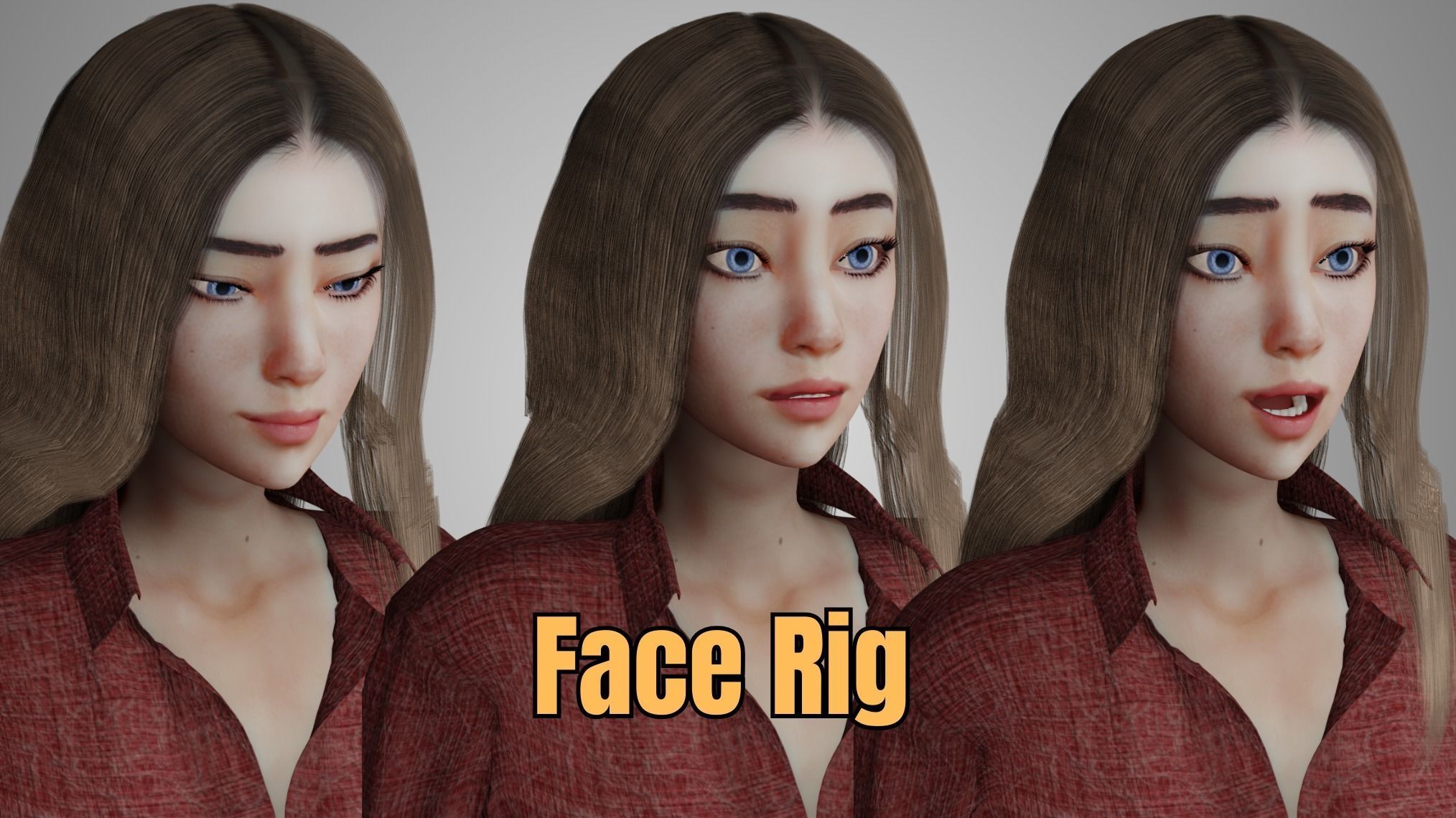 3D model Realistic Girl V4 - Game Ready VR / AR / low-poly | CGTrader