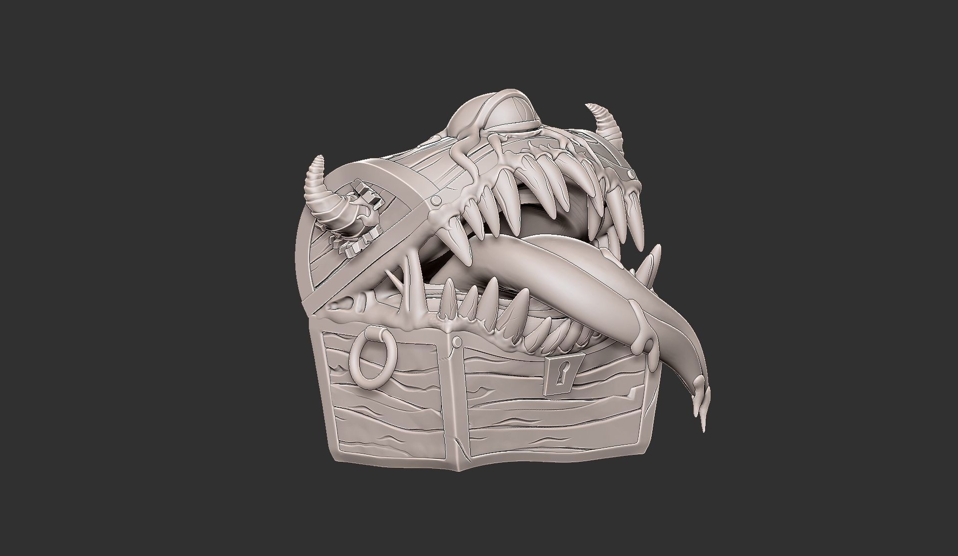 mimic dungeon and dragons free 3D model 3D printable | CGTrader