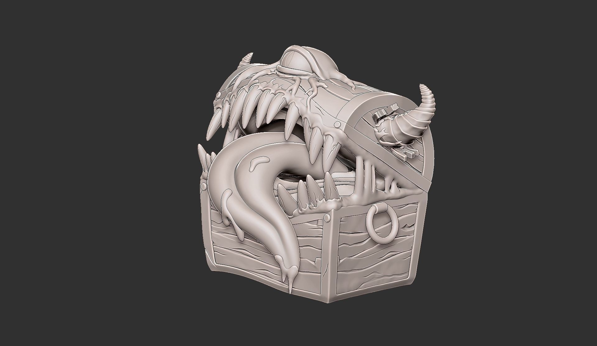 mimic dungeon and dragons free 3D model 3D printable | CGTrader