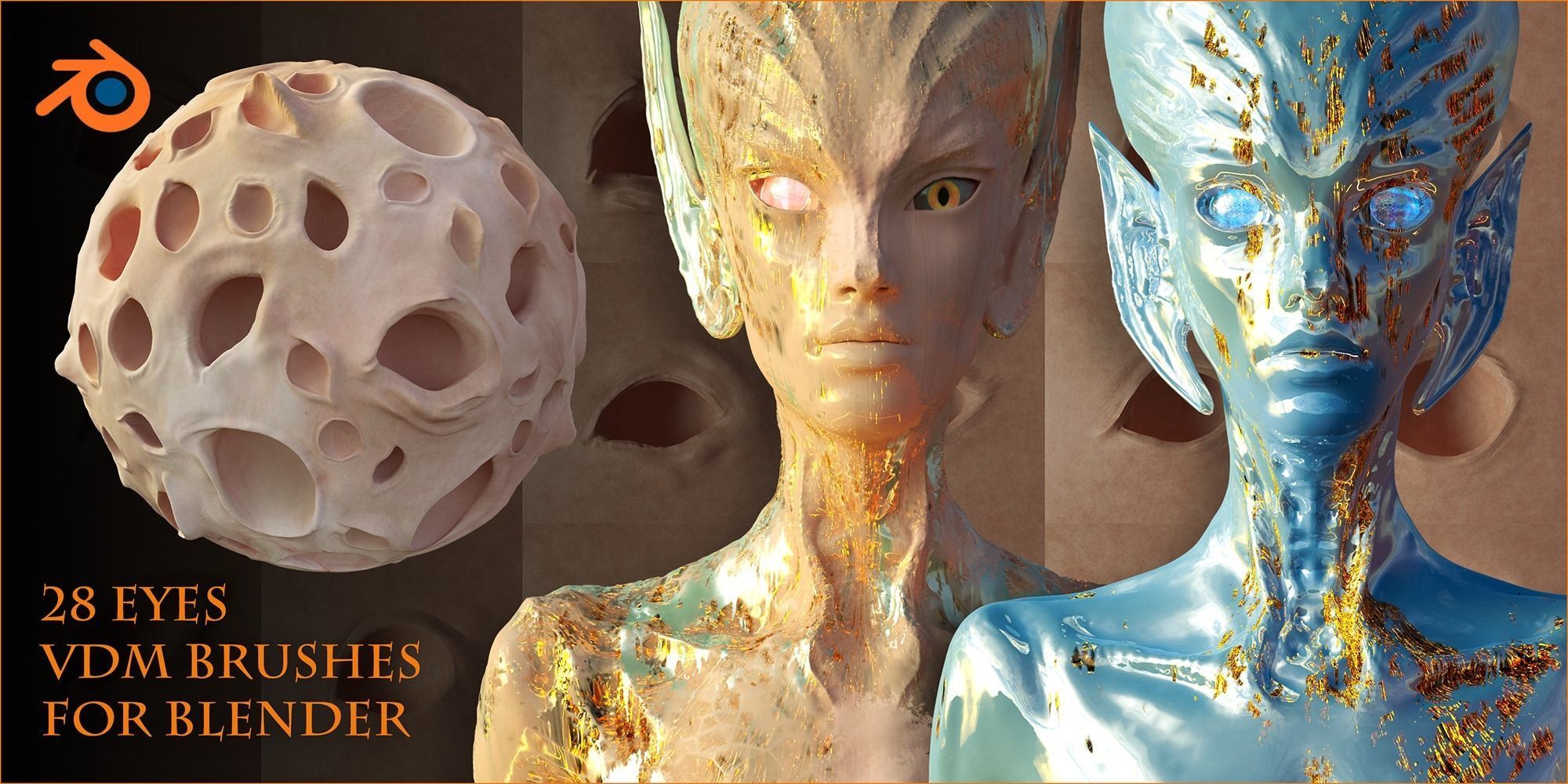 Eyes VDM Brushes for Blender 3D model | CGTrader