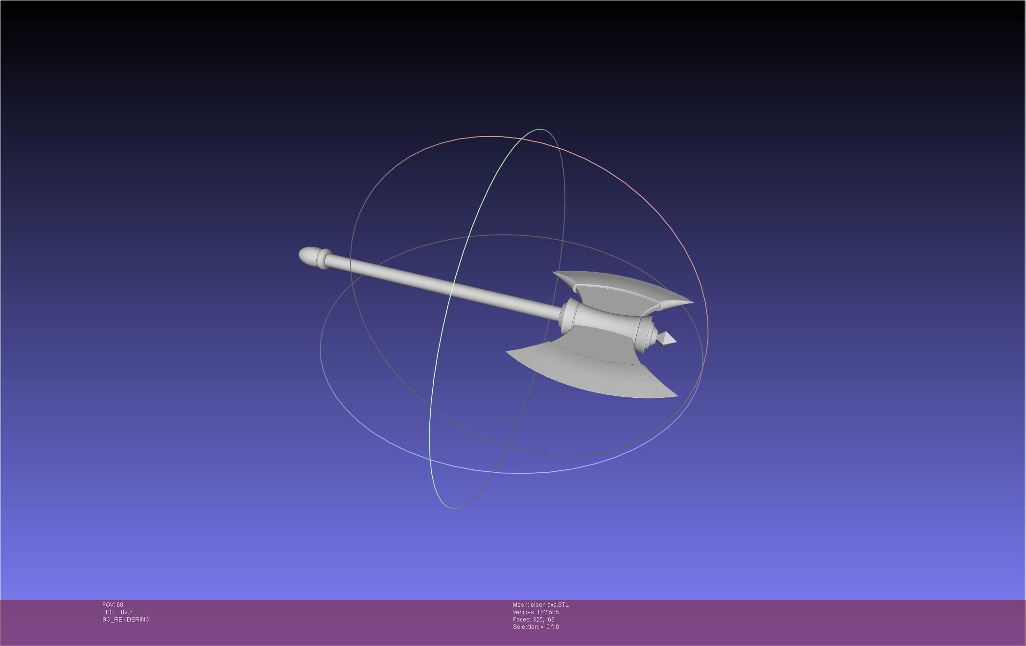 Frieren Eisen Axe Printable Model 3D model 3D printable | CGTrader