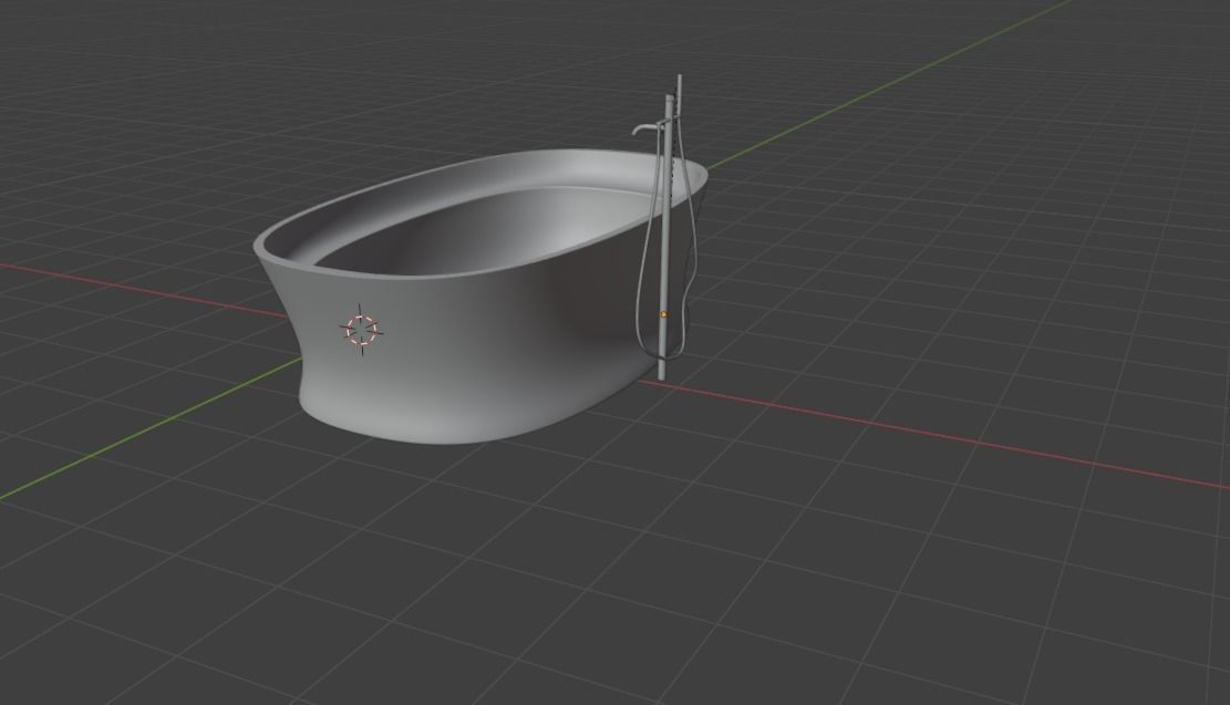 Simple Bath tub free VR / AR / low-poly 3D model | CGTrader