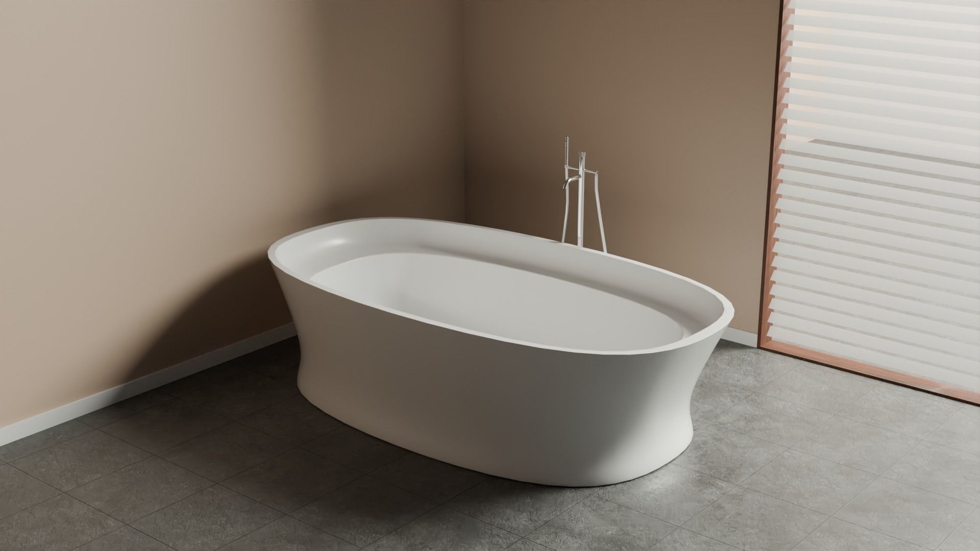 Simple Bath tub free VR / AR / low-poly 3D model | CGTrader