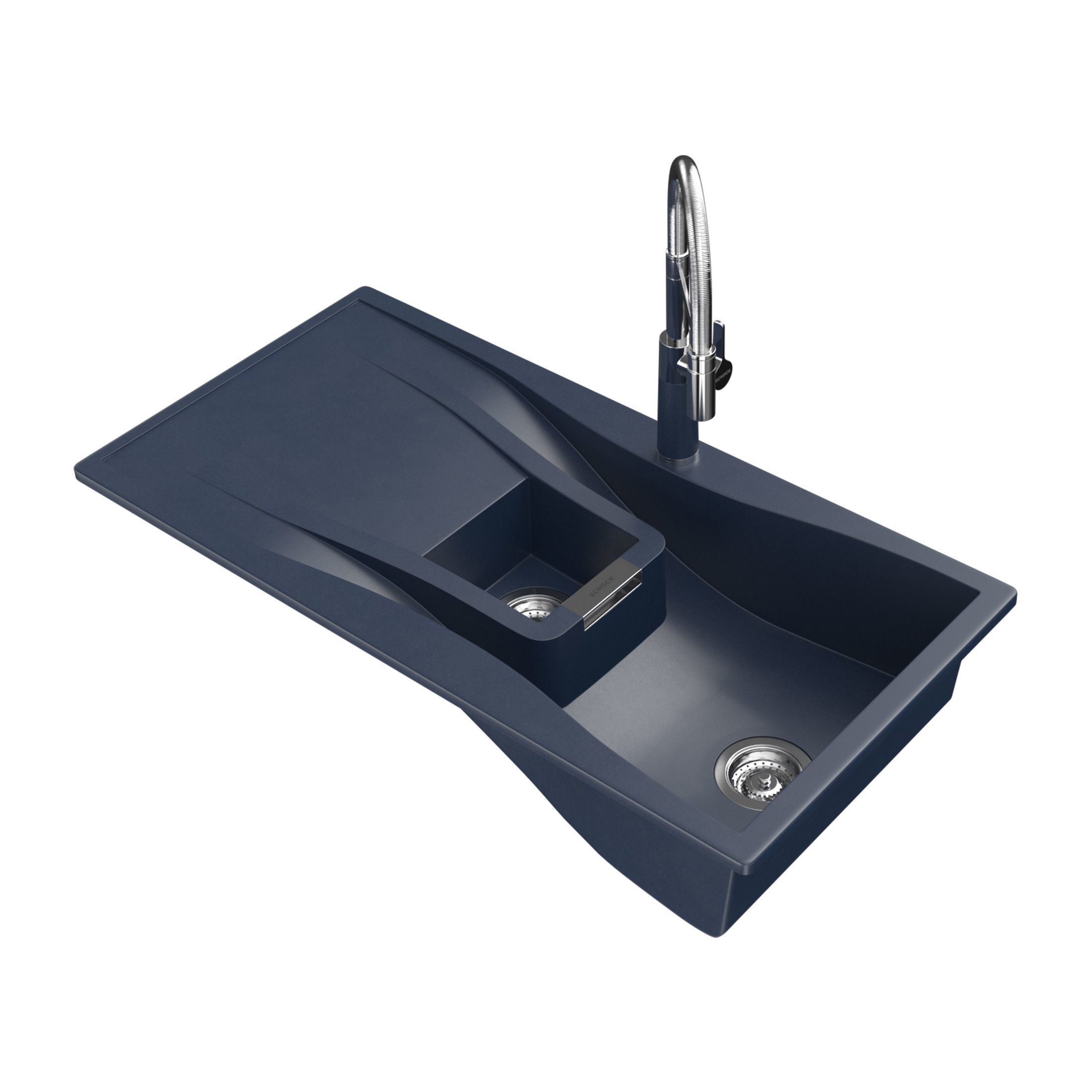Sink Schock Waterfall D-150 with SC-55 Faucet 3D model | CGTrader