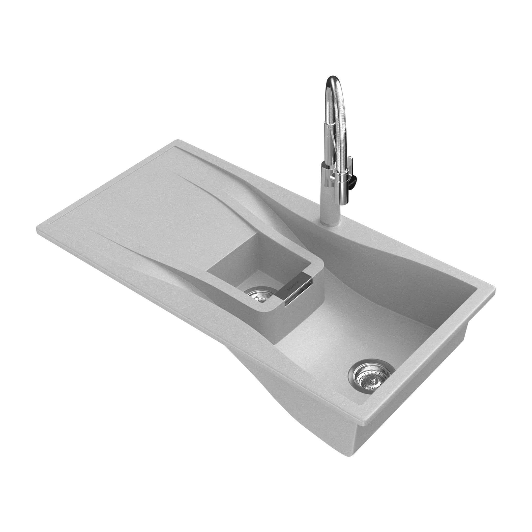 Sink Schock Waterfall D-150 with SC-55 Faucet 3D model | CGTrader