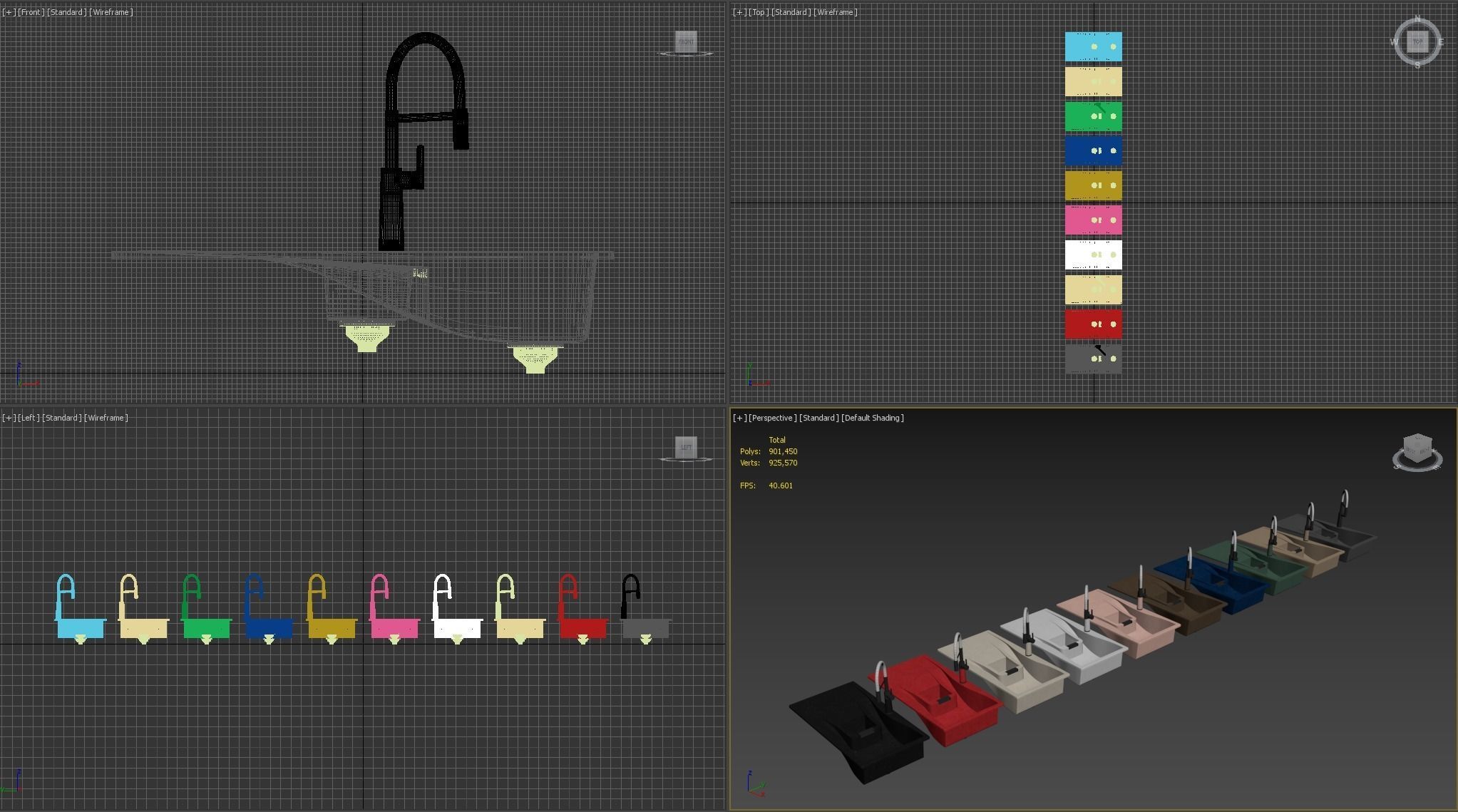 Sink Schock Waterfall D-150 with SC-55 Faucet 3D model | CGTrader