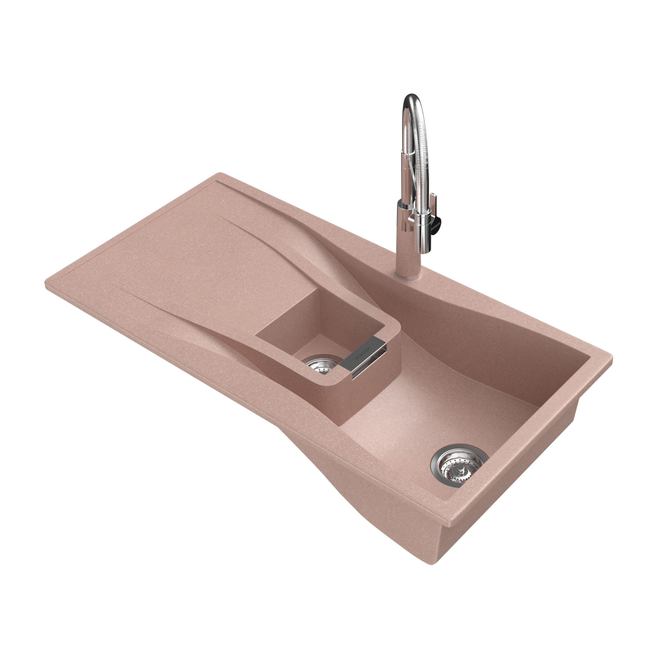 Sink Schock Waterfall D-150 with SC-55 Faucet 3D model | CGTrader