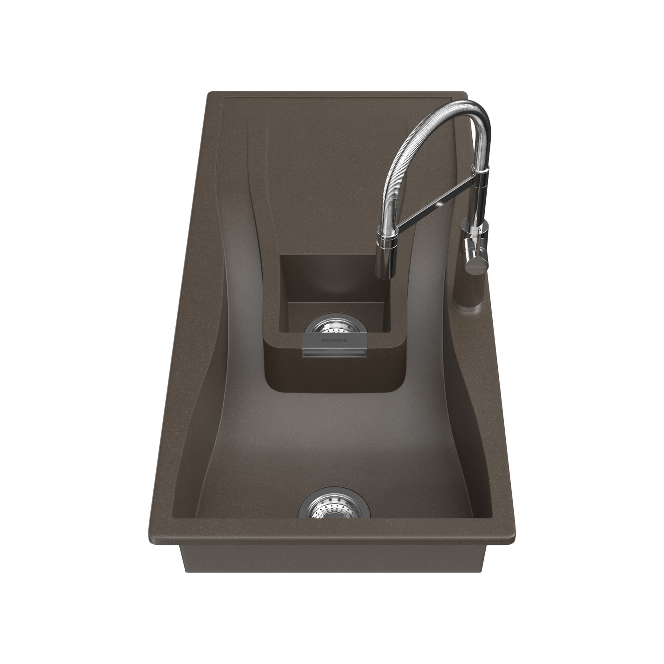 Sink Schock Waterfall D-150 with SC-55 Faucet 3D model | CGTrader