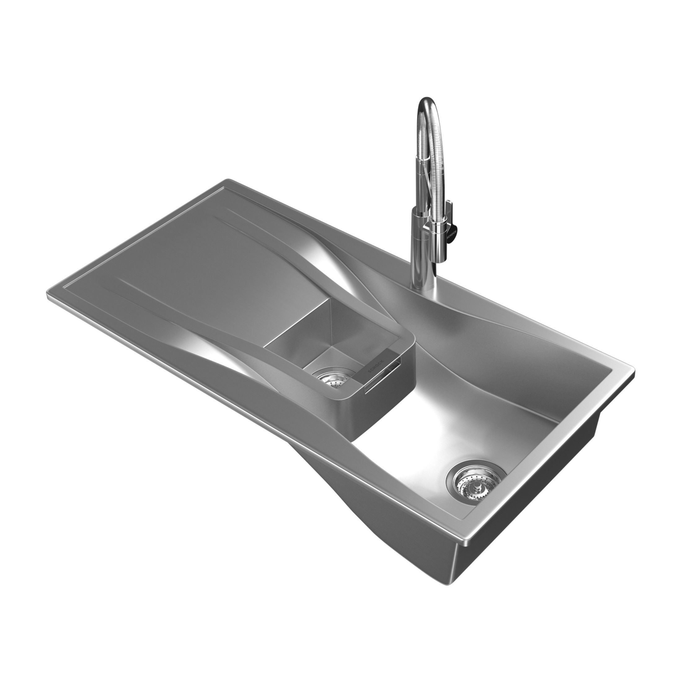 Sink Schock Waterfall D-150 with SC-55 Faucet 3D model | CGTrader