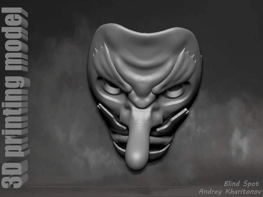 sakonji urokodaki mask 3D model 3D printable | CGTrader