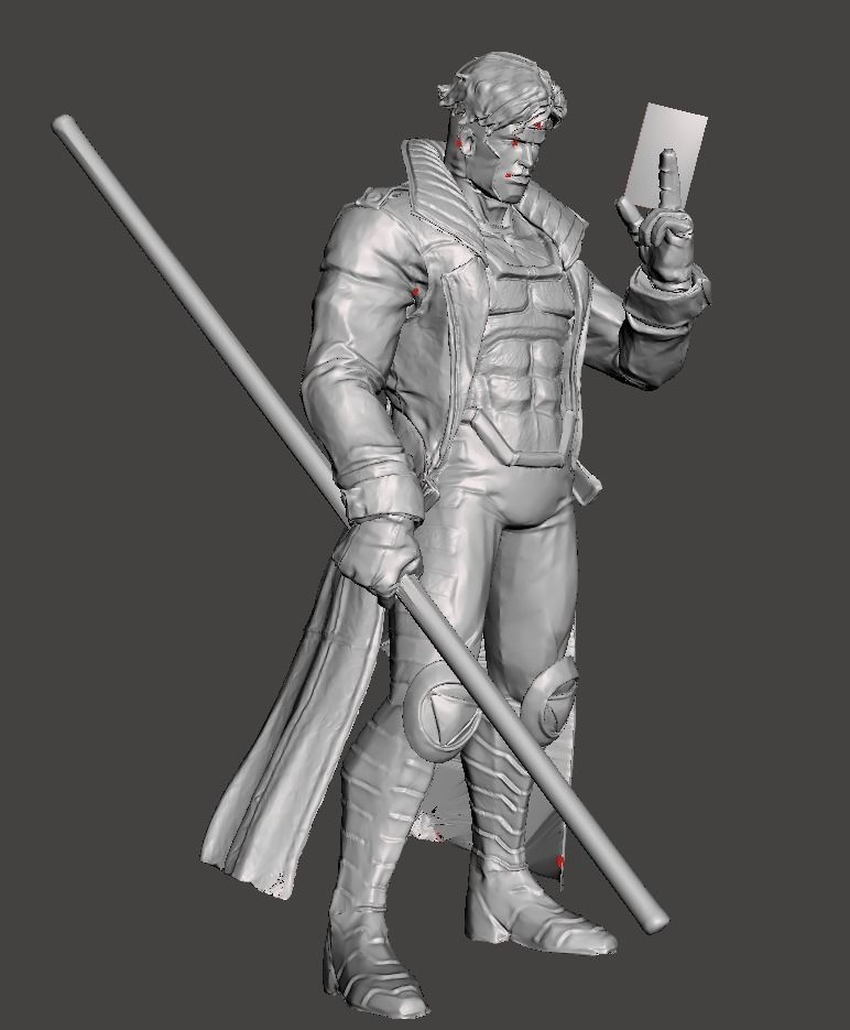 Gambit 3d model STL ready for 3d printing Marvels 3D model 3D printable ...