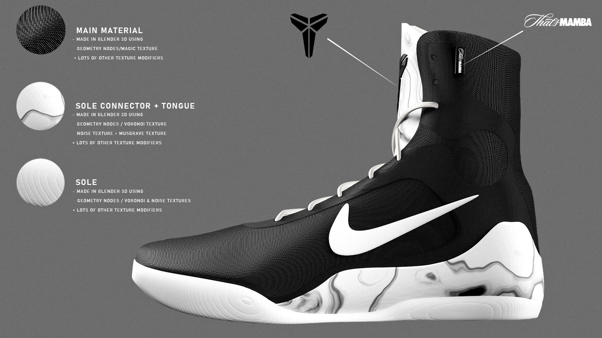 Nike x Kobe IX Shoe 3D model | CGTrader