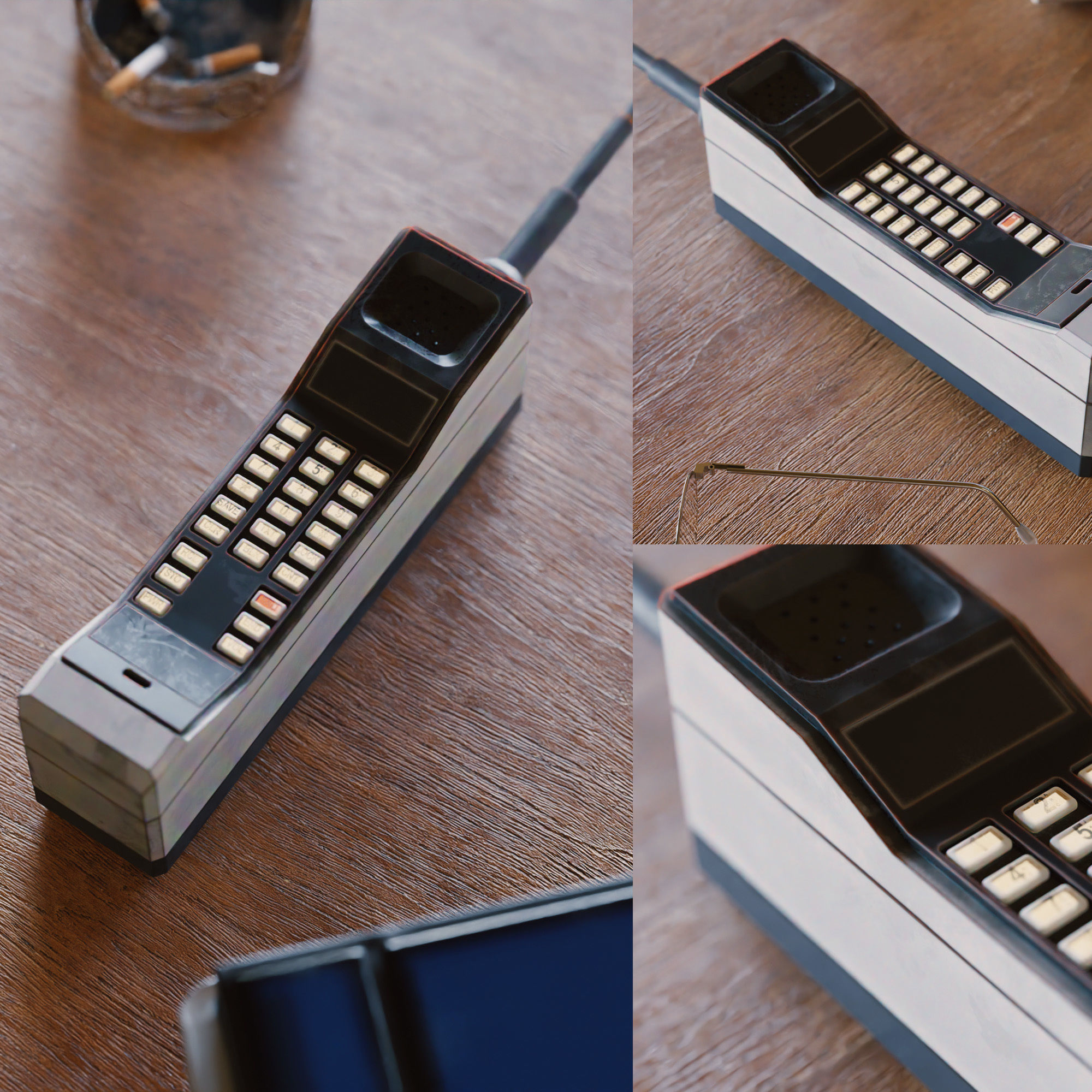 Motorola DynaTAC 8000x Vintage Cell Phone 3D model | CGTrader