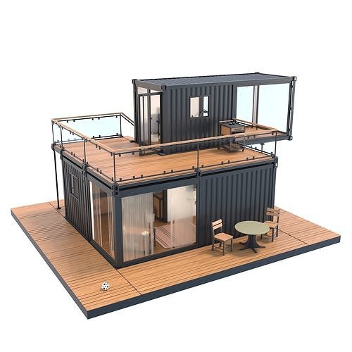 Container House 3D model | CGTrader