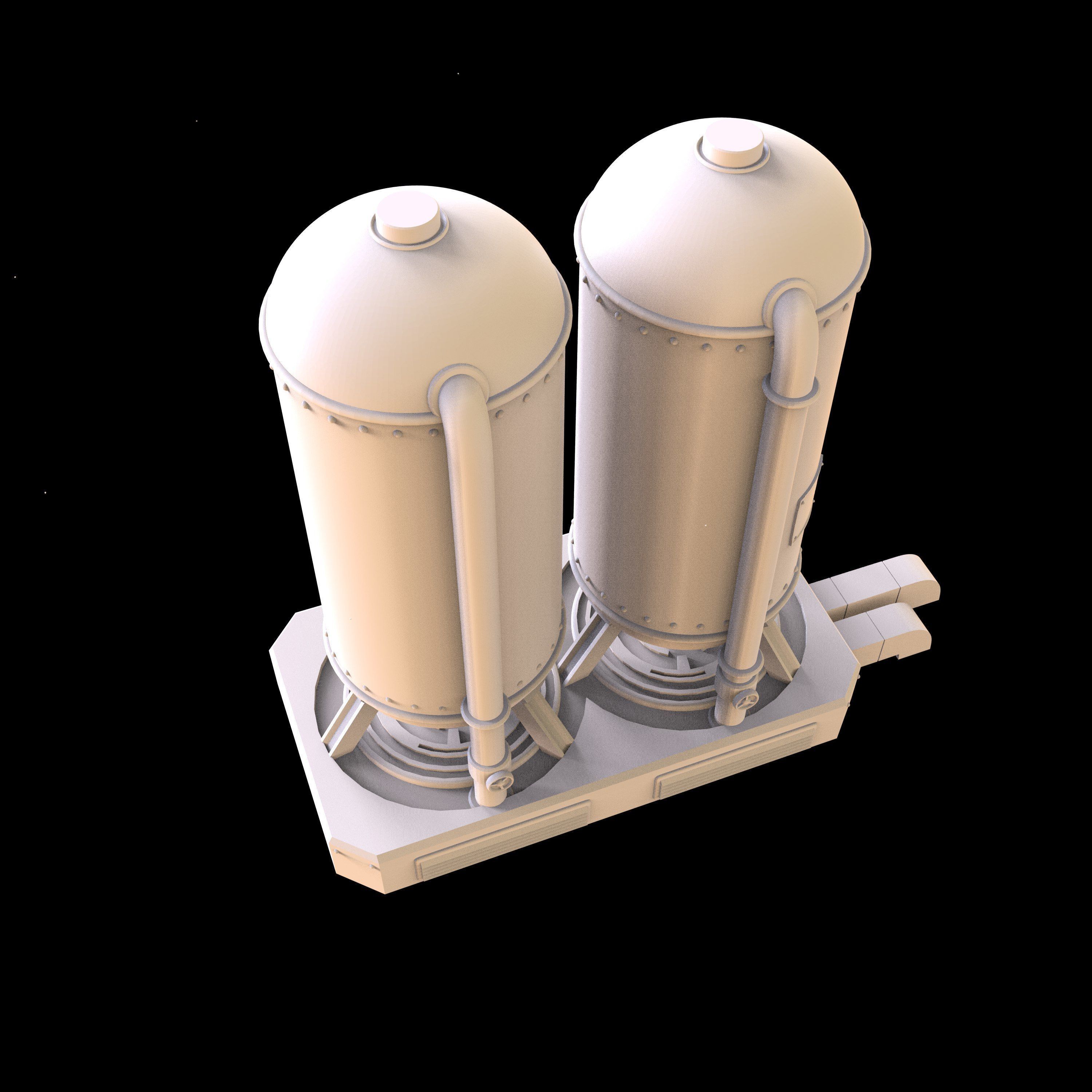 TERRAIN 5 SILOS - 3D PRINTABLE MODEL 3D model 3D printable | CGTrader