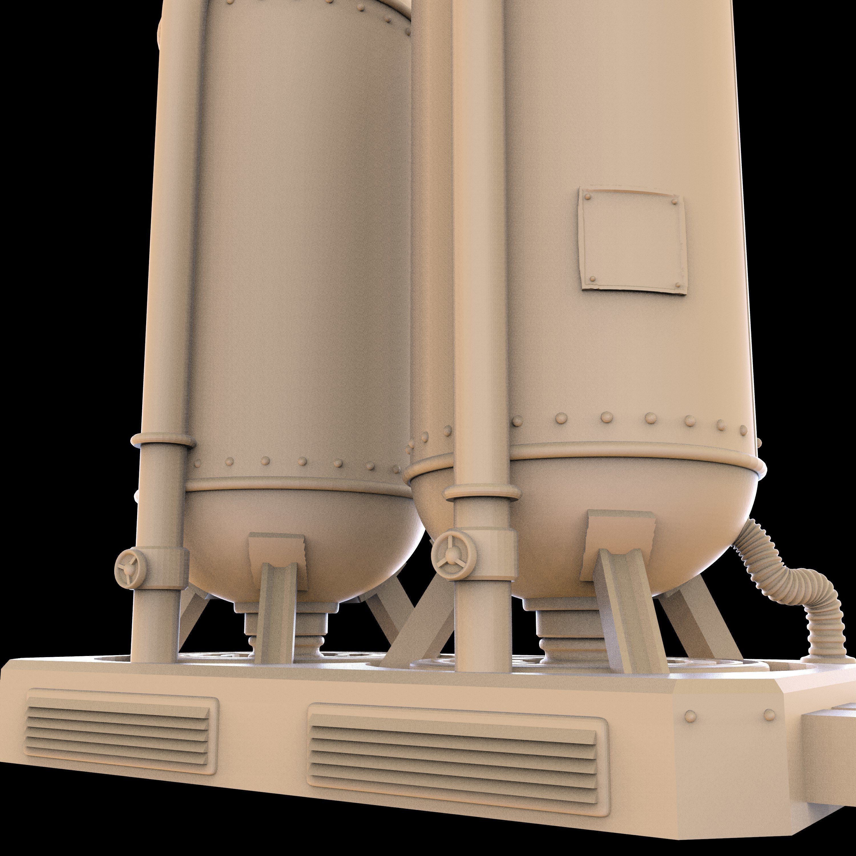 TERRAIN 5 SILOS - 3D PRINTABLE MODEL 3D model 3D printable | CGTrader