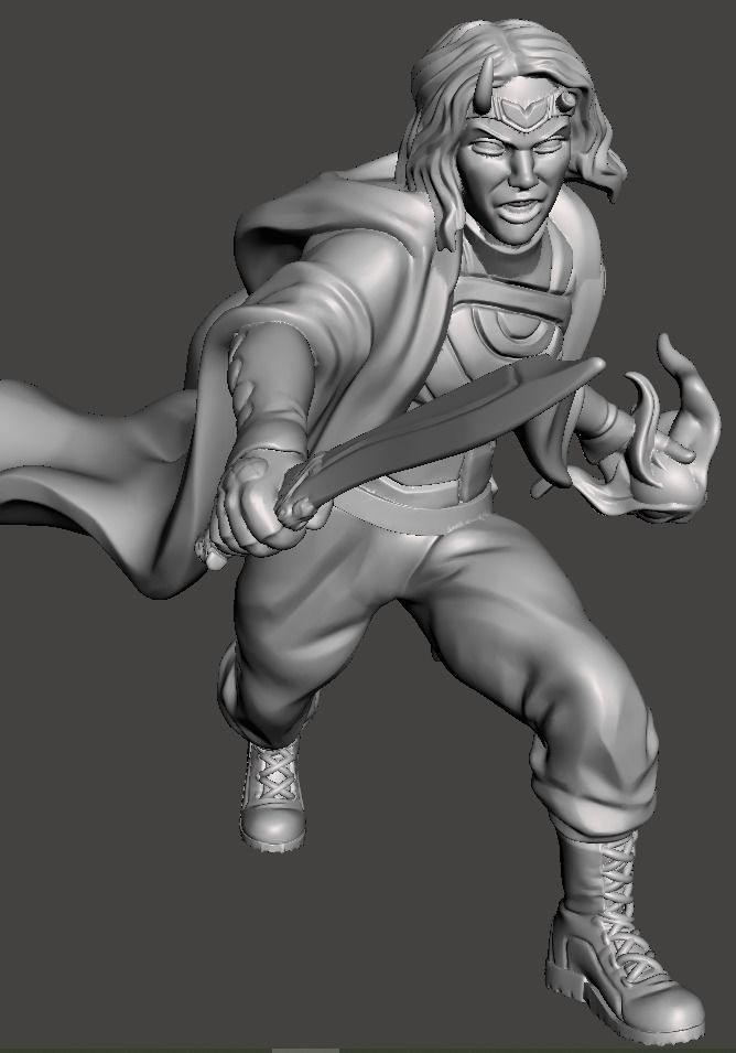 chaos goddess 3d printing STL model ready 3D model 3D printable | CGTrader