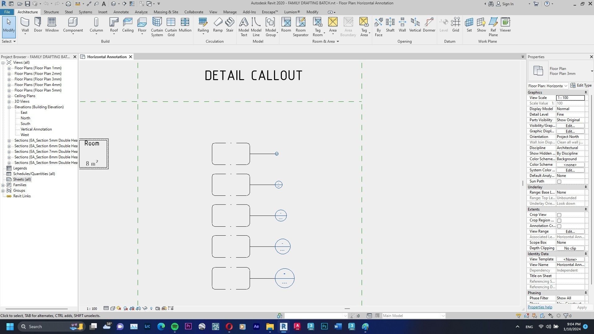 Annotation Drafting Detail Symbol Revit Family Pack 3D model | CGTrader