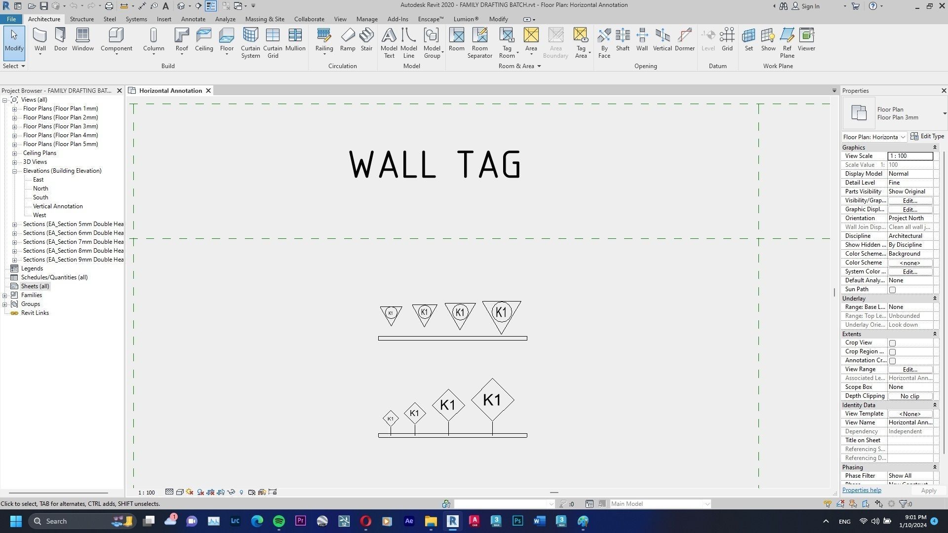 Annotation Drafting Detail Symbol Revit Family Pack 3D model | CGTrader