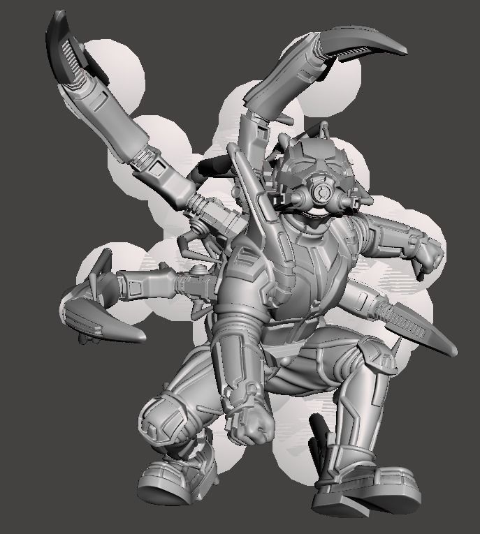 Hank Pym 3d printing sitting STL model 3D model 3D printable | CGTrader