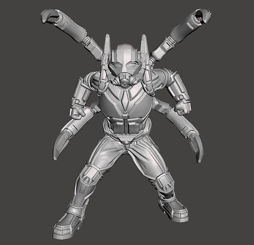 Hank pym standing 3d printing ready STL model 3D model 3D printable ...