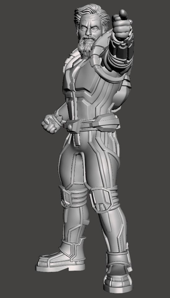 Hank Pym without mask STL 3d printing Model 3D model 3D printable ...