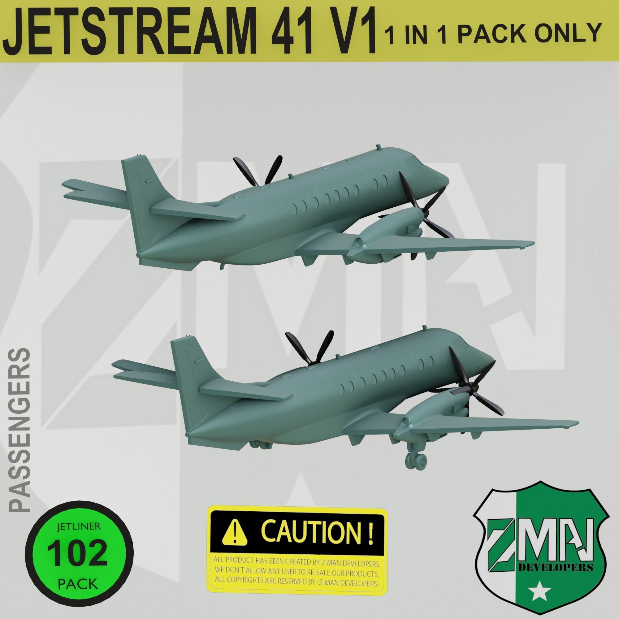 BAE JETSTREAM 41 V1 3D model 3D printable | CGTrader