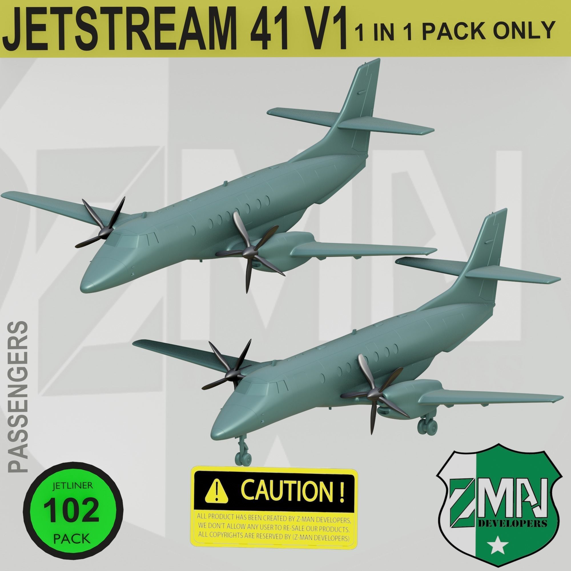 BAE JETSTREAM 41 V1 3D model 3D printable | CGTrader