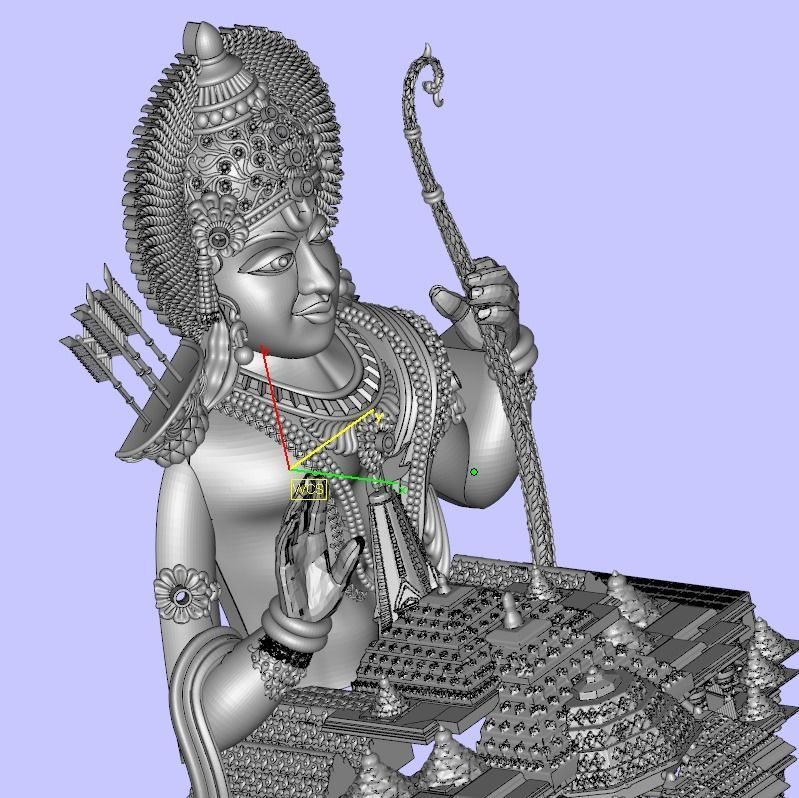 ram mandir 3D model 3D printable | CGTrader