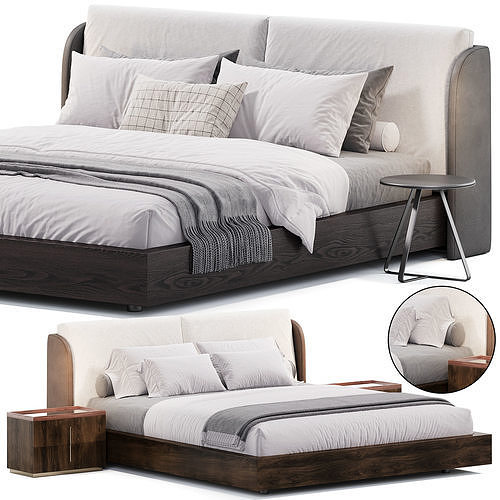 Brooke Bed 3D model | CGTrader